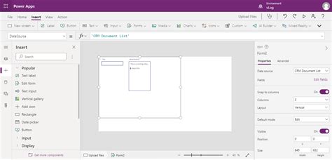 how to make attachment control visible in power apps for uploading
