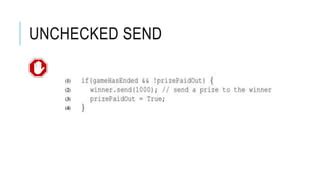 Solidity Security And Best Coding Practices Ppt