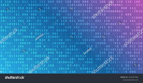 Binary Code Artificial Intelligence Program Code Stock Vector Royalty Free 2473477363