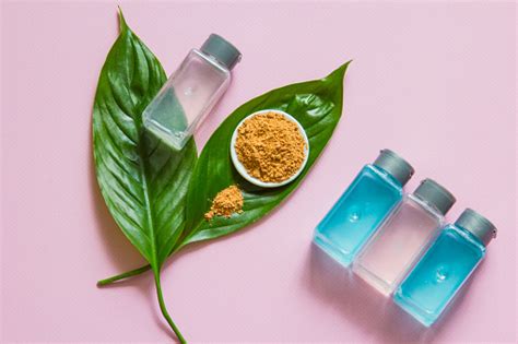 스파 화장품 세트 뷰티 블로거 개념입니다 텍스트의 카피스페이스입니다 맨 위 보기 분홍색 배경에 평평하게 0명에 대한 스톡 사진 및 기타 이미지 Istock