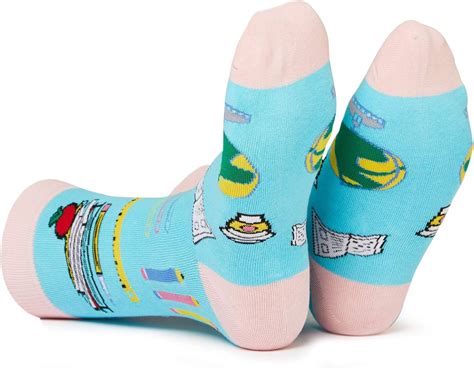 Nerd Socks Novelty Funny Socks For Men And Women Book Lovers Ts Teacher Socks School