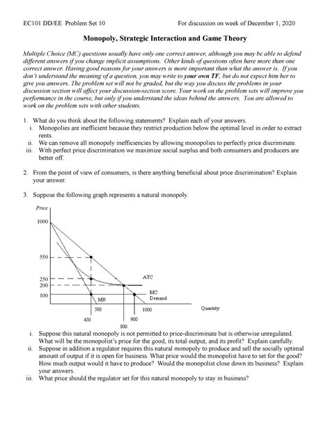 Problem Set Professor Manove Econ EC DD EE Problem Set For Discussion On Week