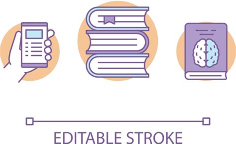 Icon For Textbooks And Educational Materials Illustration Manual Document Vector Illustration