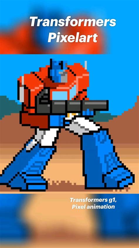 Transformers Pixelart Transformers G1 Pixel Animation Transformers Pixel Art Pixel Animation