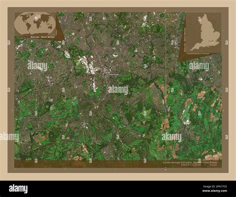 London Borough Of Croydon London Borough Of England Great Britain Low Resolution Satellite