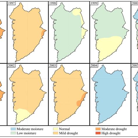 Rainfall Anomaly Index Rai For The Month Of February From 1986 To Download Scientific Diagram