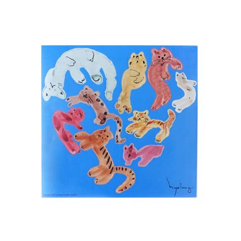 [hyeinng] 파란 고양이 스티커 Paperuler