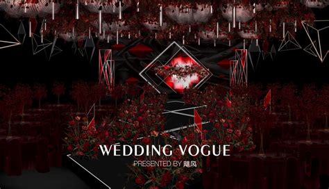 红黑色系婚礼 婚礼堂 婚礼图片 婚礼风尚