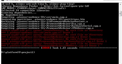 Createprocessno Such File Or Directory Platformio Core Platformio Community
