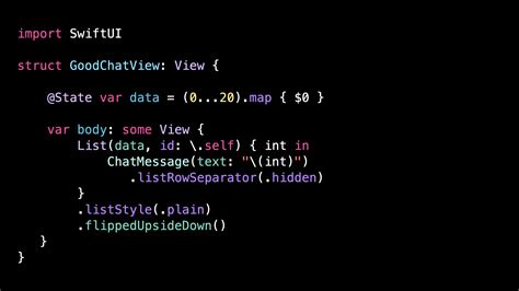 Building The Inverted Scroll Of A Messaging App — Swift With Vincent