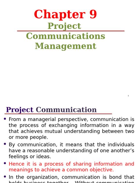 9 Project Communications Management Pdf Communication Information