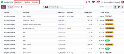 what are the different types of access rights in odoo 18 accounting