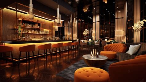 호화로운 라운지 바 인테리어의 놀라운 3d 렌더링 레스토랑 인테리어 카페 바 카페 레스토랑 배경 일러스트 및 사진 무료 다운로드 Pngtree
