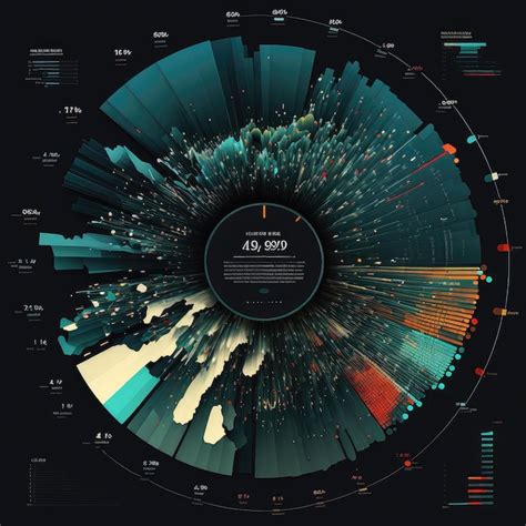 Premium Photo Round Big Data Information Flow Material Ai Generated