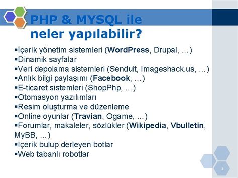 Php Mysql 1 Php Mysql Ile Neler Yaplabilir