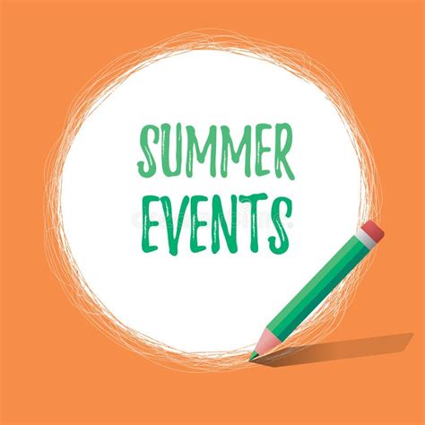 Writing Note Showing Summer Events Business Photo Showcasing