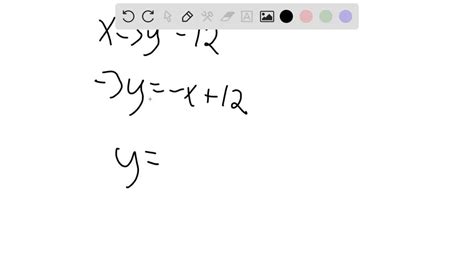 solved x 3y 12 assume that y is a function of x rewrite the