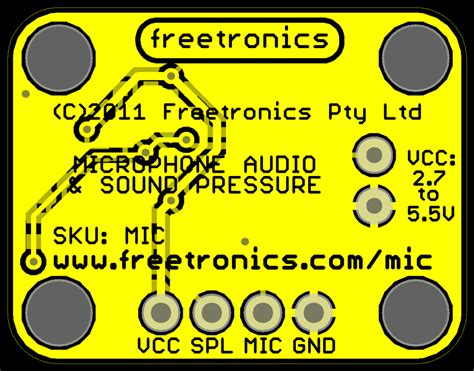Microphone Sound Input Module Freetronics