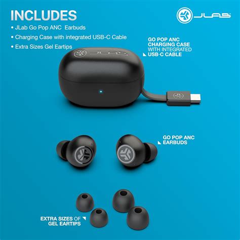Jlab Go Pop Anc True Wireless Earbuds User Manual