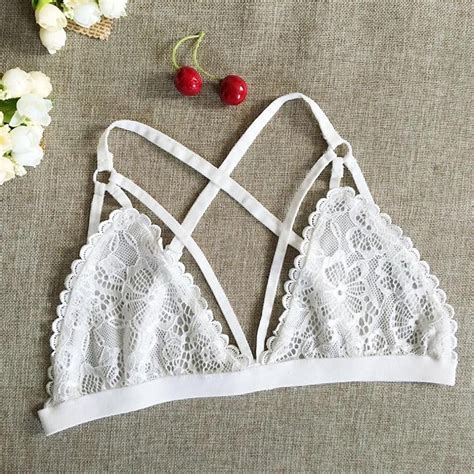 Photno Women Lace Floral Bralette Bralet Bra Bustier Crop Top Cami