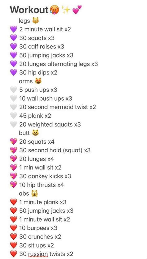 My Workout Routine Ideas Artofit
