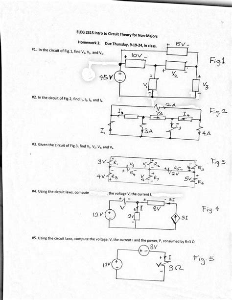 Solved Eleg 2315 ﻿intro To Circuit Theory For