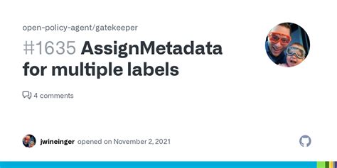 Assignmetadata For Multiple Labels · Issue 1635 · Open Policy Agent