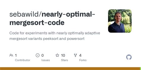 Github Sebawildnearly Optimal Mergesort Code Code For Experiments With Nearly Optimally