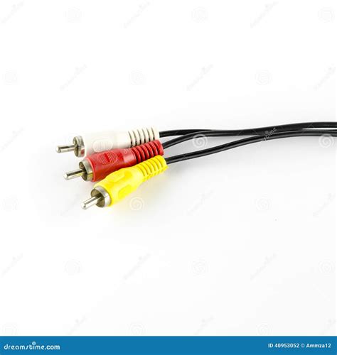 Av cable stock photo. Image of digital, player, cord - 40953052