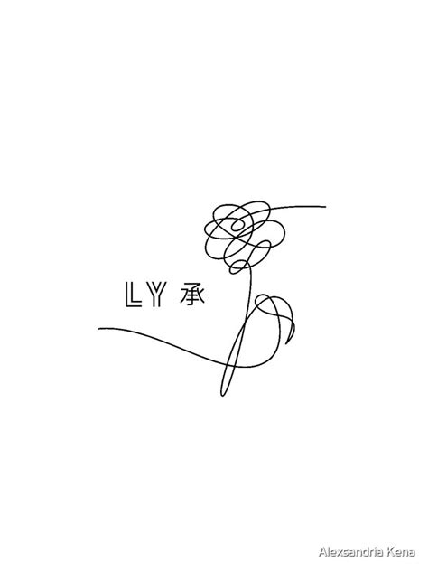 Bts Love Yourself Black And White Logo Iphone Case For Sale By