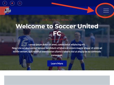 Customize Menubar Settings Gotsport Club Website Support