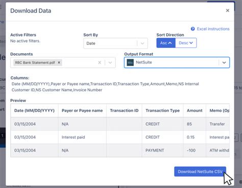 How To Import Bank Statement Into Netsuite Docuclipper