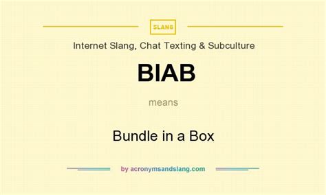 Biab Bundle In A Box In Internet Slang Chat Texting And Subculture By