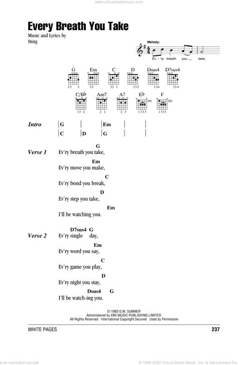 Breath Guitar Chords