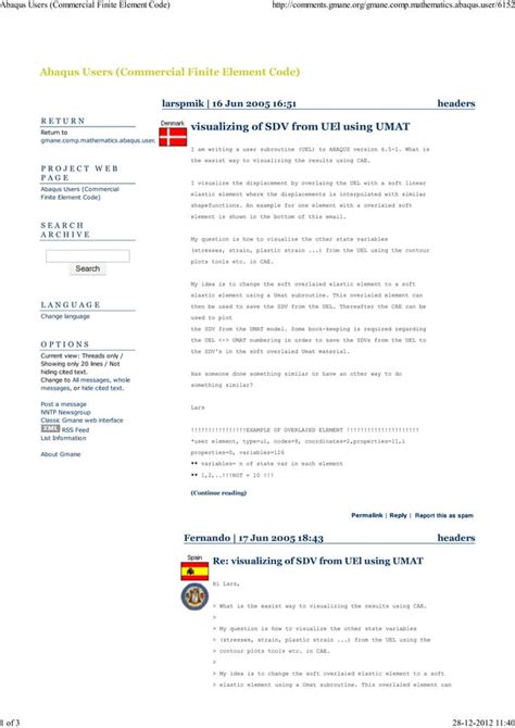 Abaqus Users Commercial Finite Element Code Pdf