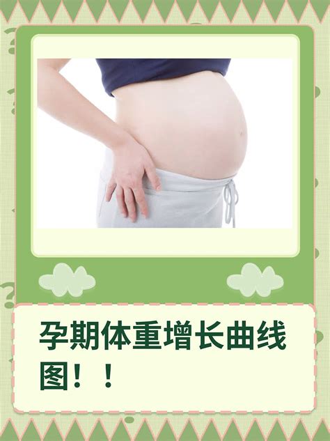 孕期体重增长曲线图