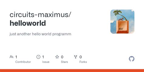Github Circuits Maximushelloworld Just Another Hello World Programm