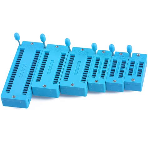 Practical Product 6pc Universal 14 16 18 24 28 40 Pin IC Test Universal ZIF Socket Hot Home