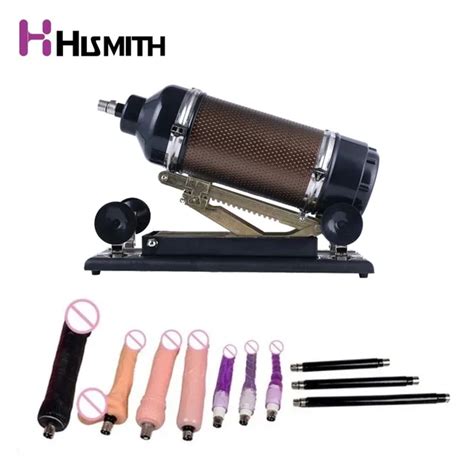 HISMITH New Arrival Automatic Sex Machine With Kinds Dildos Attachments Love Machines Gun