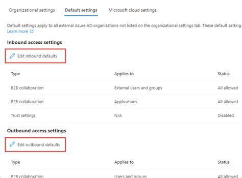 테넌트 간 액세스 설정 microsoft entra external id microsoft learn