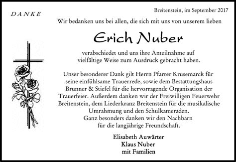 Traueranzeigen Von Erich Nuber Kreiszeitung Böblinger Bote