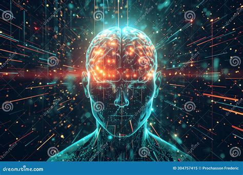 Artificial Intelligence Visual Concept Ai Generated Stock Illustration Illustration Of Cyborg