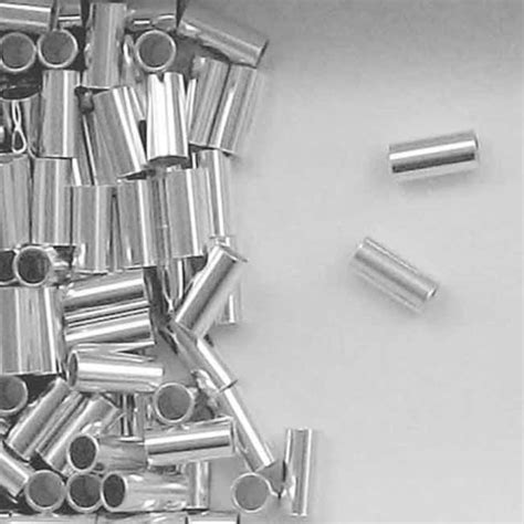 Sterling Silver Tube Beads Etsy