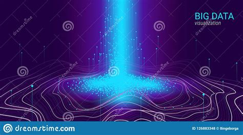 Abstract 3d Big Data Visualization Stock Vector Illustration Of Motion Energy 126883348