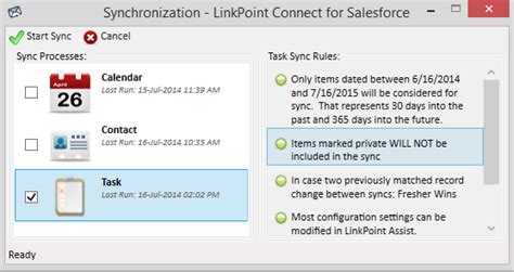 Syncing Tasks Between Ibm Notes And Salesforce With Manual Sync Knowledge Base Linkpoint360