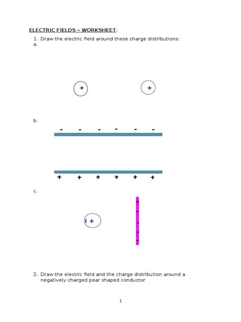 electricfieldhw pdf name date pd electric field lines worksheet