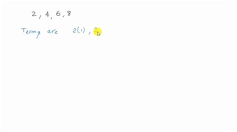 SOLVED N Th Term Of A Sequence Find The N Th Term Of A Sequence Whose First Several Terms Are