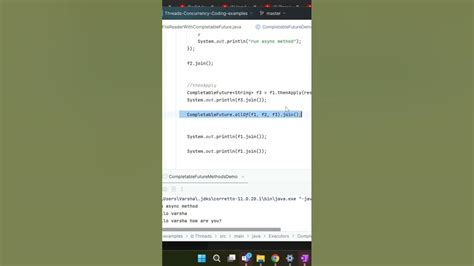 Java Asynchronous Programming Using Completable Future Hands On Live Demo Javaconcurrency Youtube
