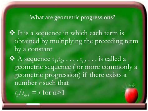 Ppt Geometric Progression Powerpoint Presentation Free Download Id 6680352