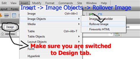 creating rollover buttons with dreamweaver dgtuts official site of